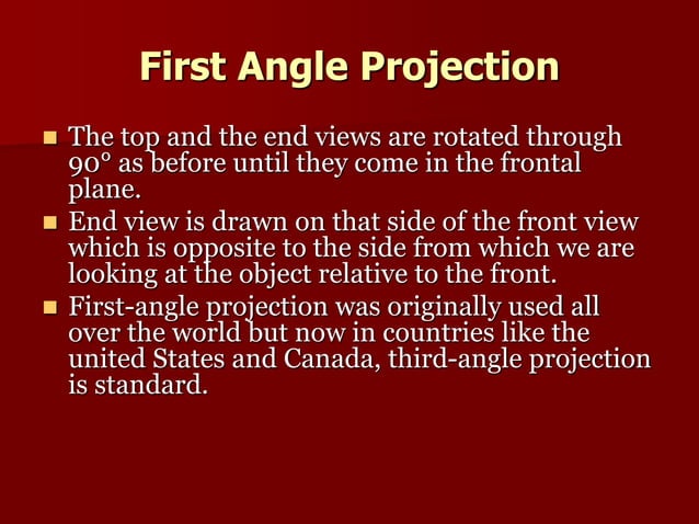 First and third angle projection | PPT | 3-D Graphics | Computer ...