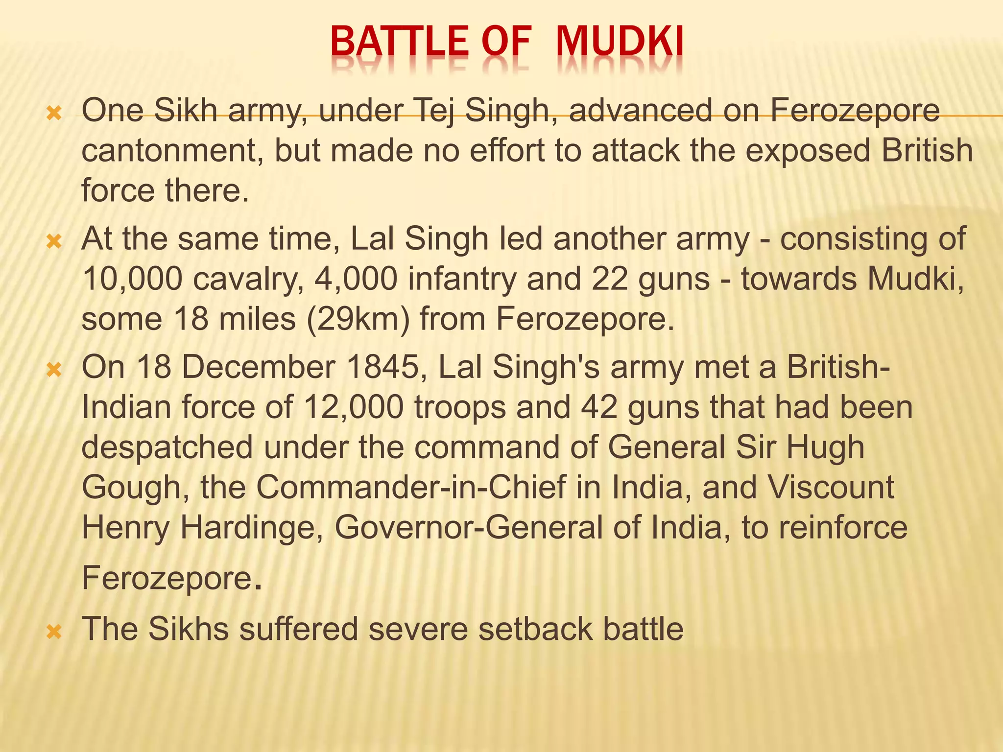 First Anglo Sikh War | PPTX
