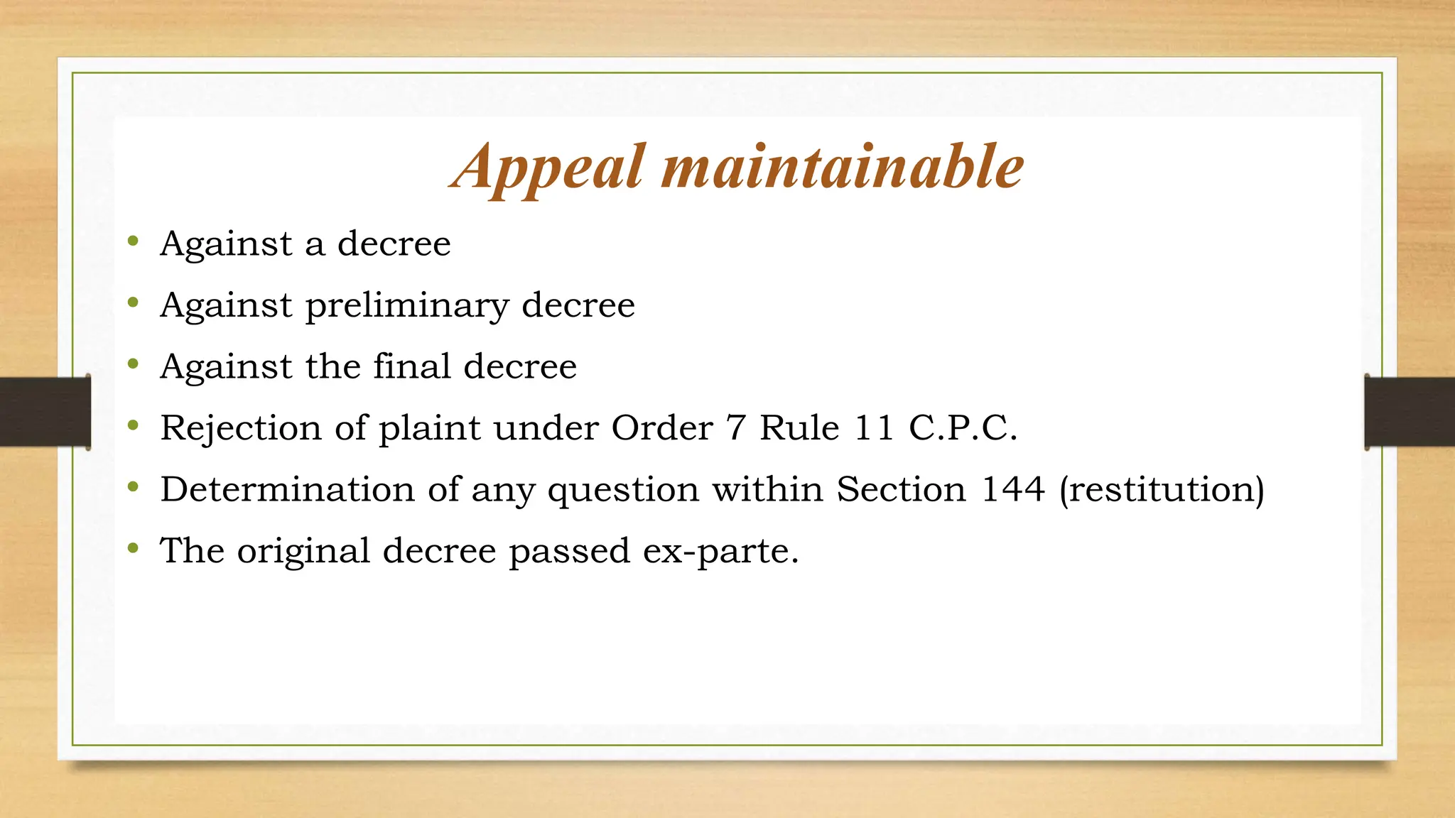 FIRST APPEAL - Practice, Procedure & Powers of Appellate Court PPT.pptx