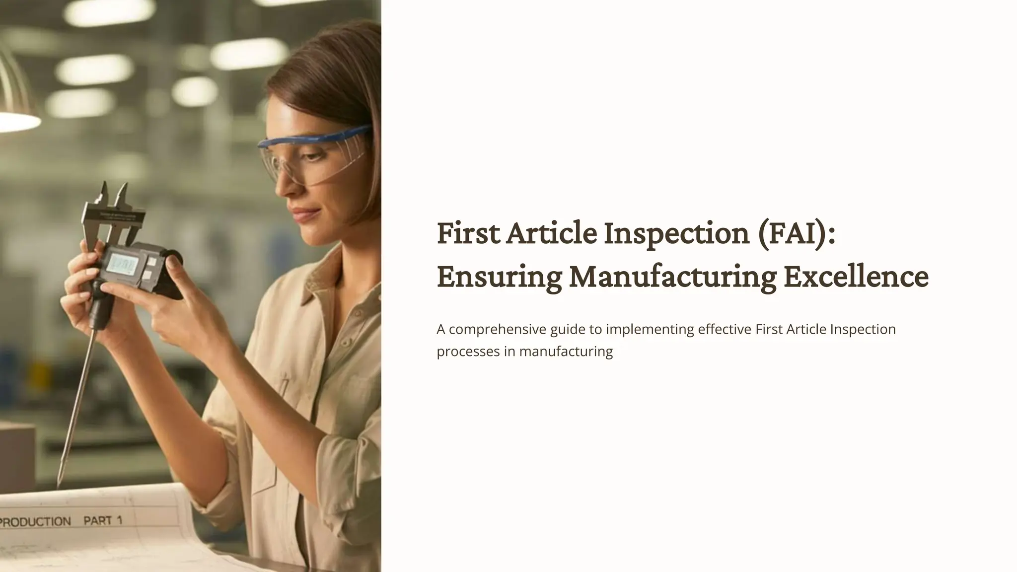 First Article Inspection Checklist with eAuditor Audits & Inspections | PDF