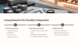 First Article Inspection Checklist with eAuditor Audits & Inspections | PDF