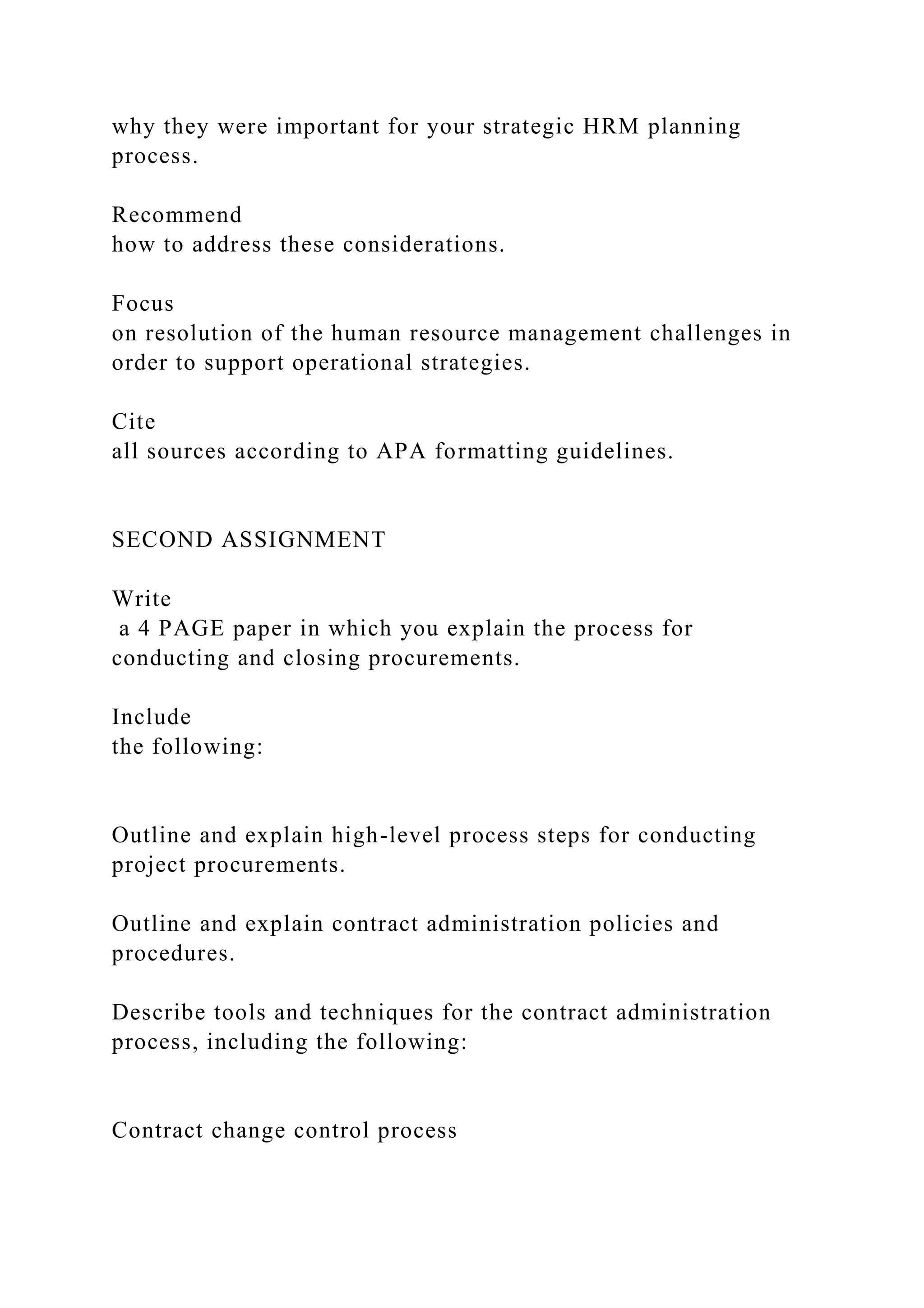 FIRST ASSIGNMENT Strategic HRM Plan 3 pagesAmerican Plas | PDF