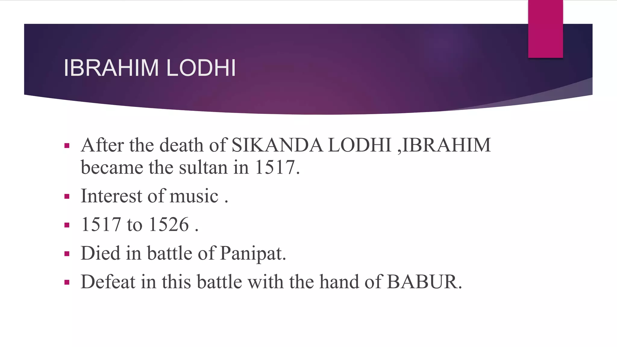 First battle of panipat | PPTX