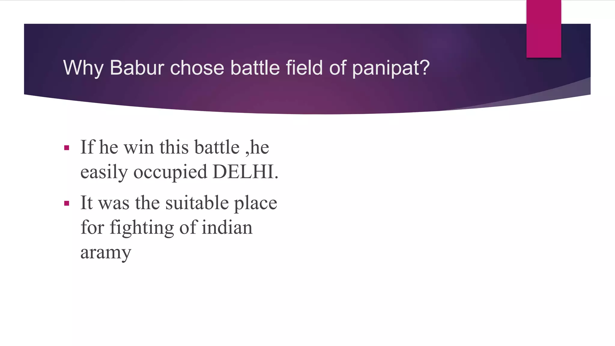 First battle of panipat | PPTX