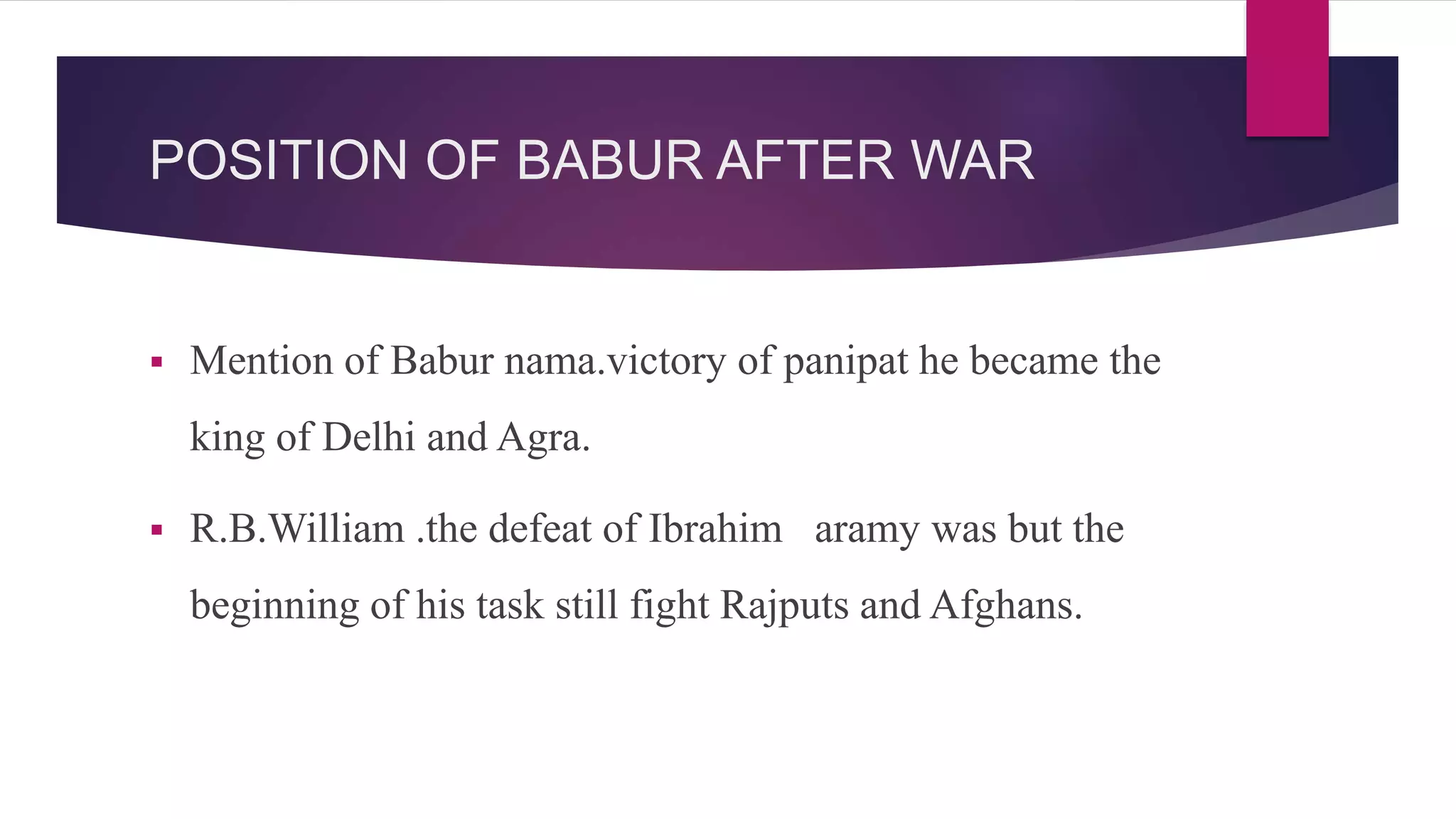 First battle of panipat | PPTX