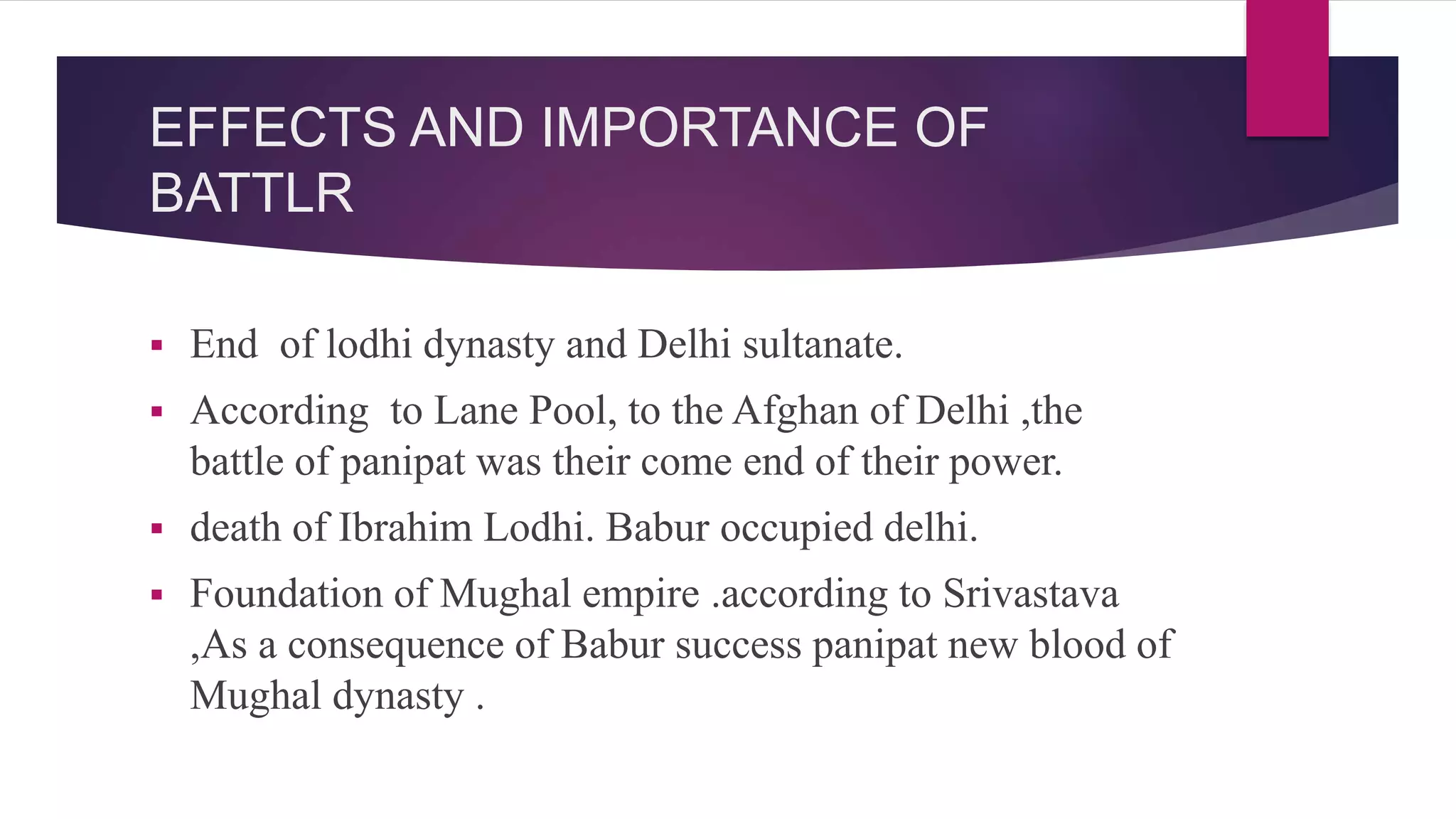 First battle of panipat | PPTX