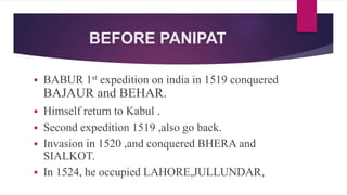 First battle of panipat | PPTX