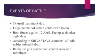 First battle of panipat | PPTX