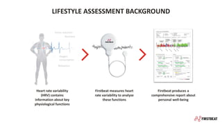 Incorporate Firstbeat Lifestyle Assessment for preventive corporate ...