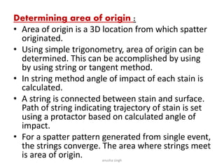 blood spatter analysis | PPT
