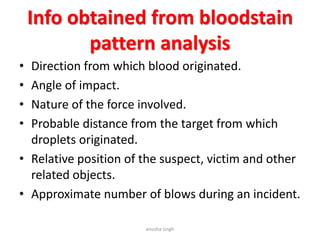 blood spatter analysis | PPT