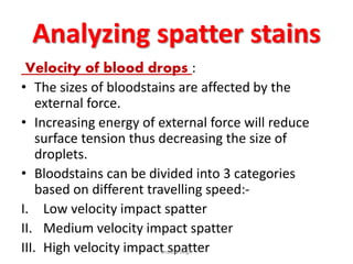 blood spatter analysis | PPT