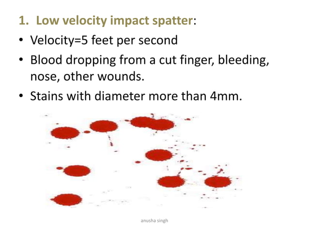 blood spatter analysis | PPT