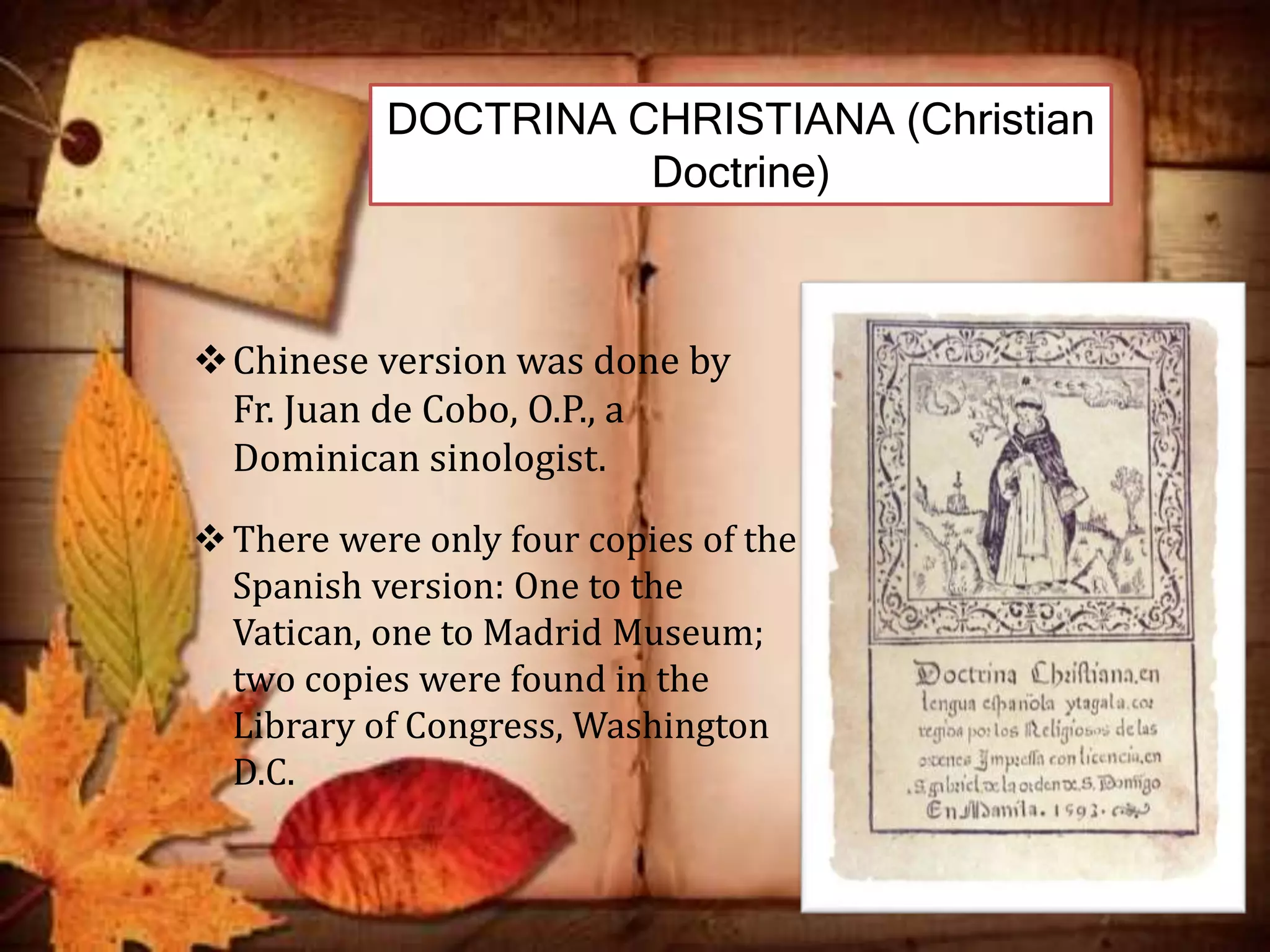 First Books During Spanish Colonization in the Philippines | PPTX