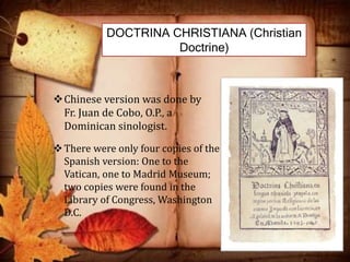 First Books During Spanish Colonization in the Philippines | PPTX