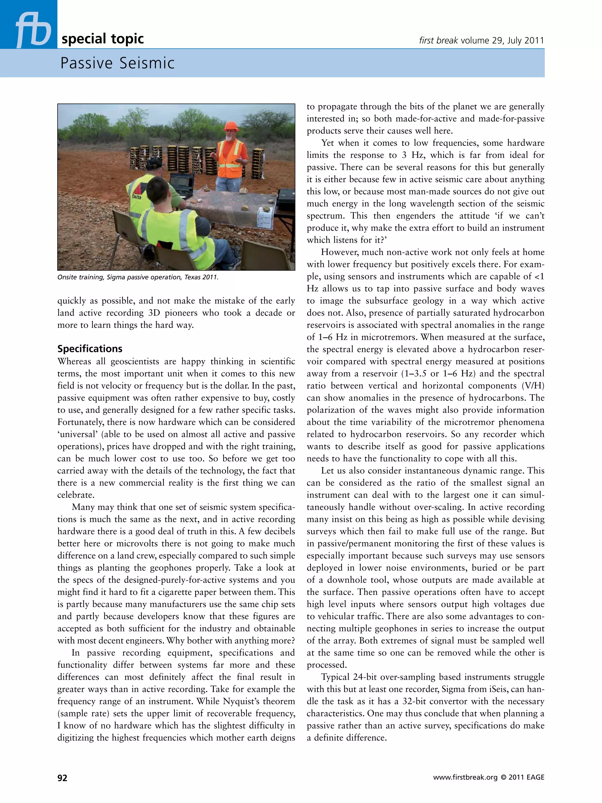 Passive Seismology | PDF