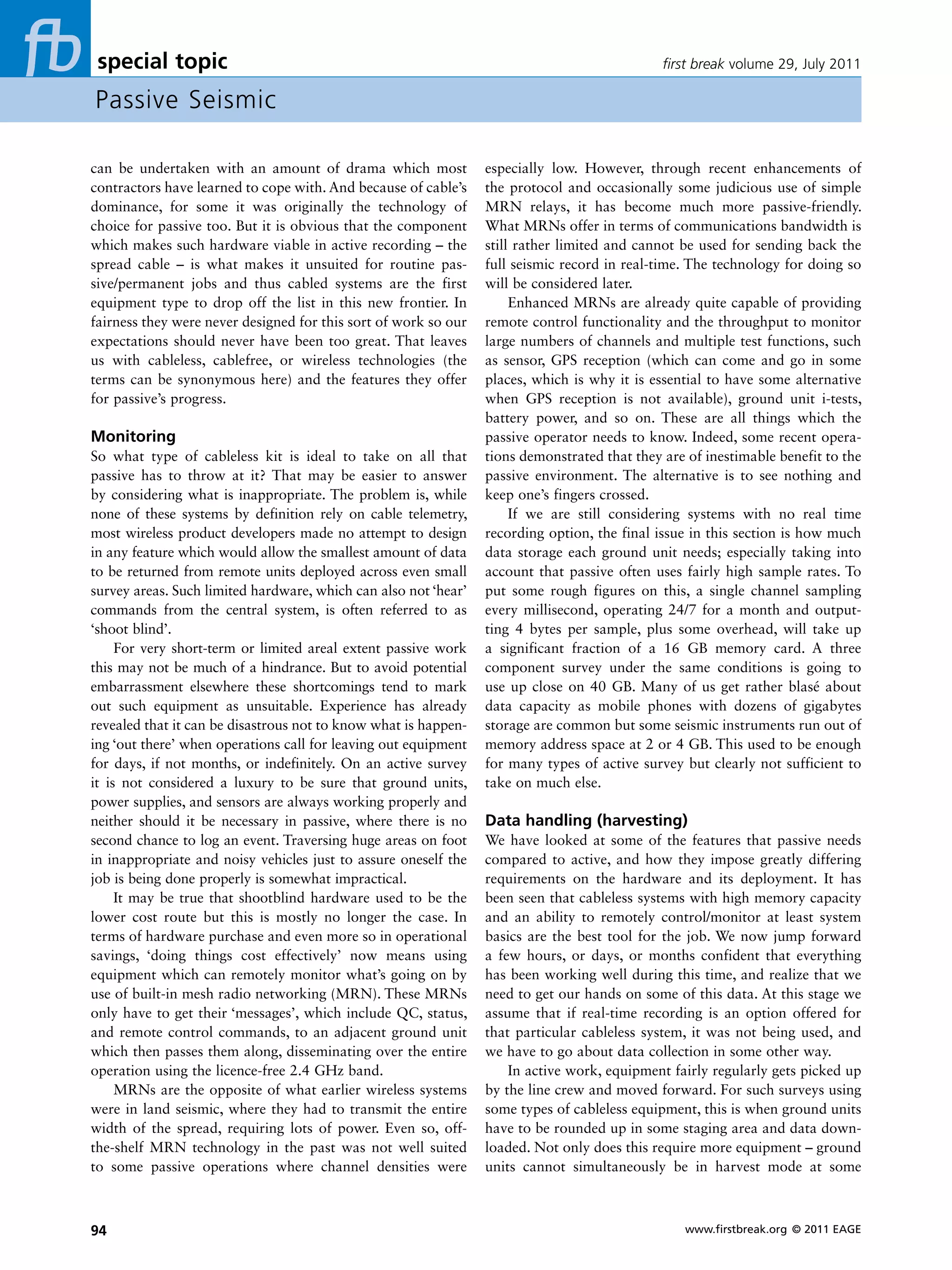 Passive Seismology | PDF