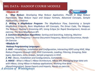 First cadd big data-hadoop course | PDF