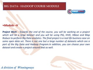 First cadd big data-hadoop course | PDF