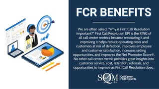 First Call Resolution PPT | PDF