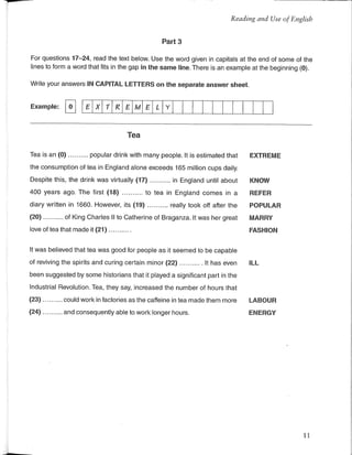 First certificate english 1 cambridge revised exam from 2015 | PDF