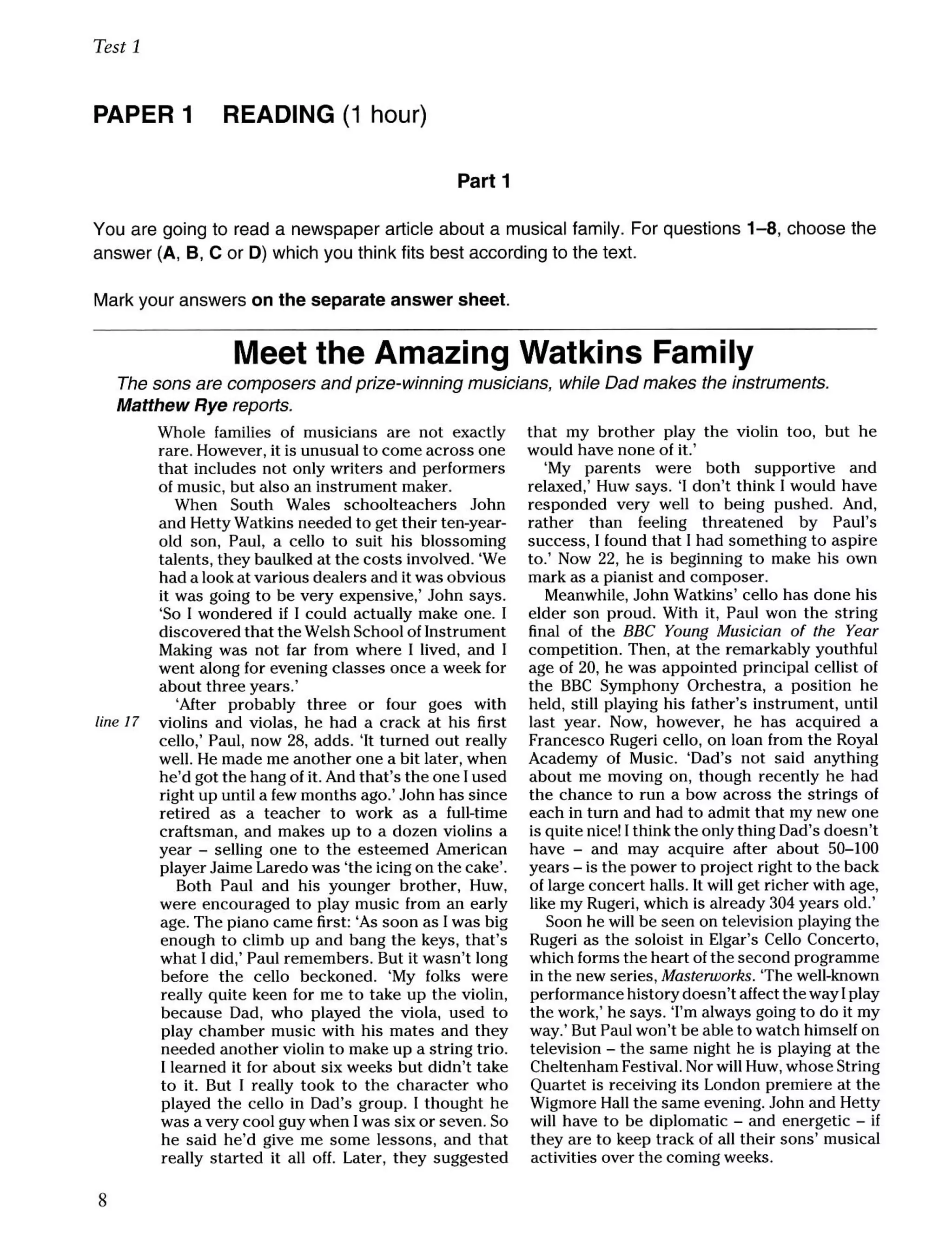 First certificate in English 1 for updated exam with answers [cambridge ...
