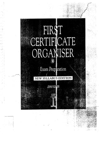 FIRST CERTIFICATE ORGANIZER NEW SYLLABUS EDITION | PDF