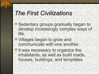First civilizations | PPT