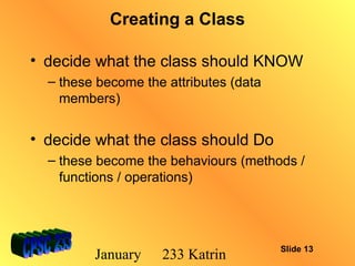 CS Lesson: Creating Your First Class in Java | PPT