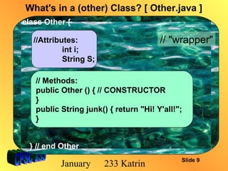 CS Lesson: Creating Your First Class in Java | PPT