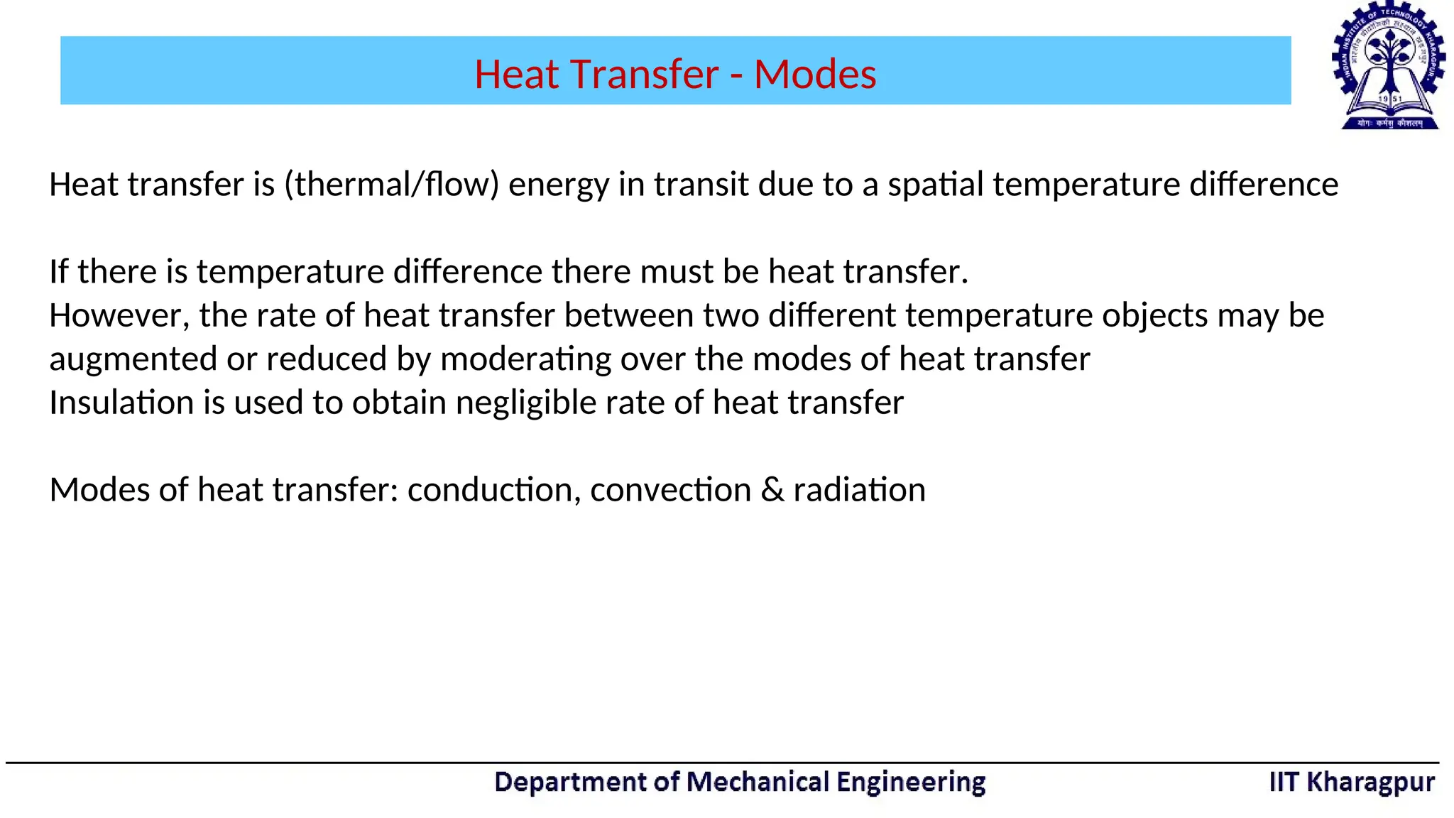 Heat Transfer methods and modes in which heat is transferred | PPT