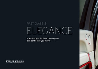 First class cars concierge brochure | PDF | Luxury Cars | Auto Type