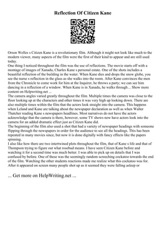 First Class Essay Sample | PDF