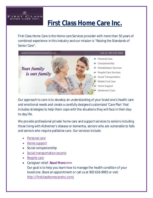 First class home care inc
