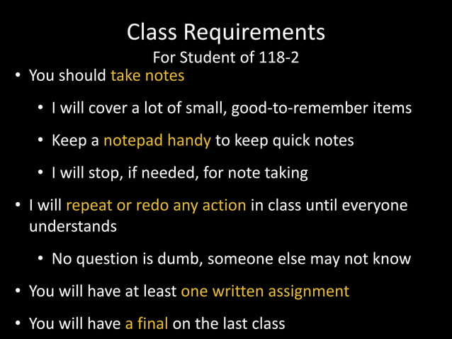 VCP 118-2 First class introduction information | PPT