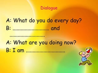 Present continuous - Sports | PPT