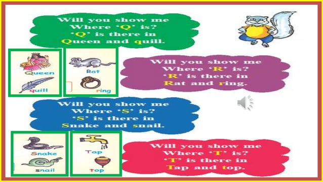 First Class Alphabets Rhymes | PPT