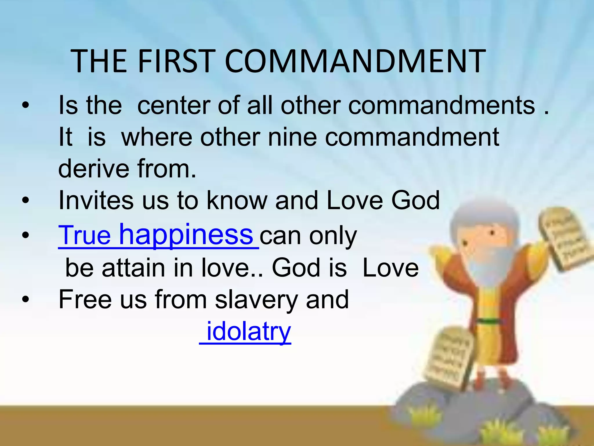 First commandment | PPTX