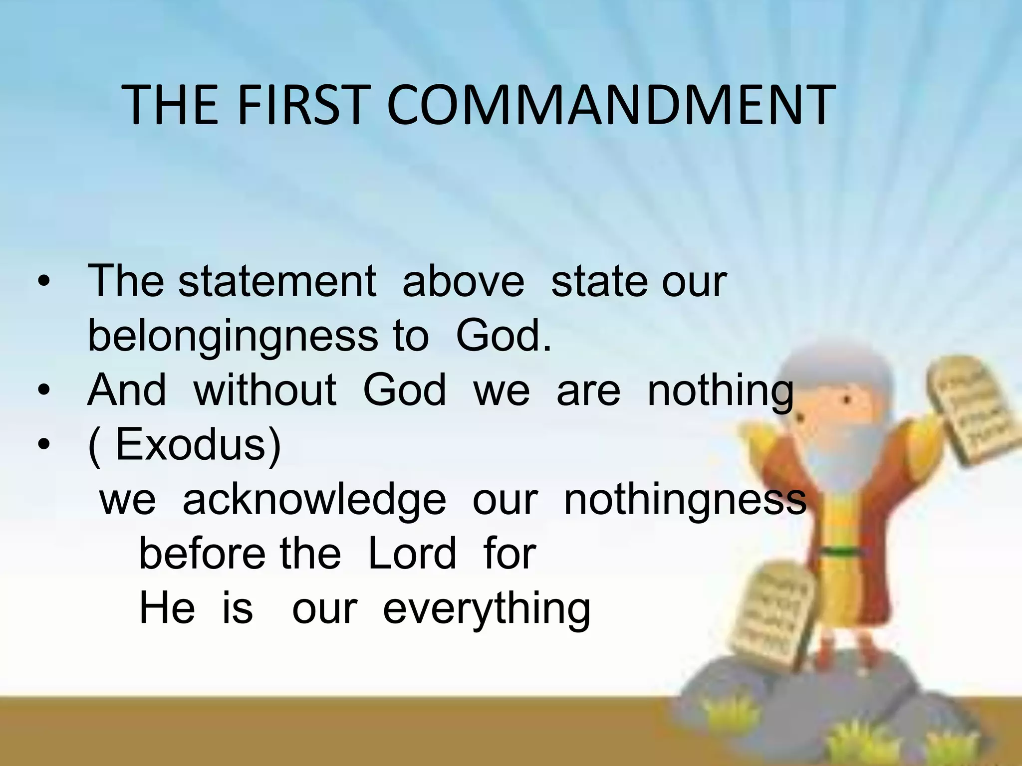 First commandment | PPTX