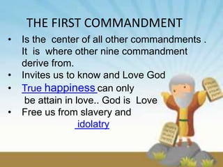 First commandment | PPT