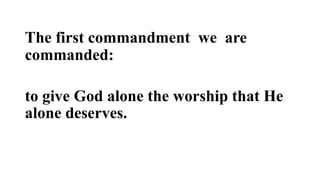 First commandment.pptx