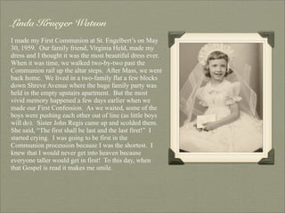 First Communion Stories | PDF