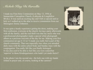 First Communion Stories | PDF
