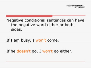 First Conditional | PDF