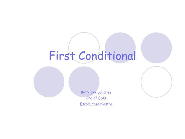 First Conditional | PPT