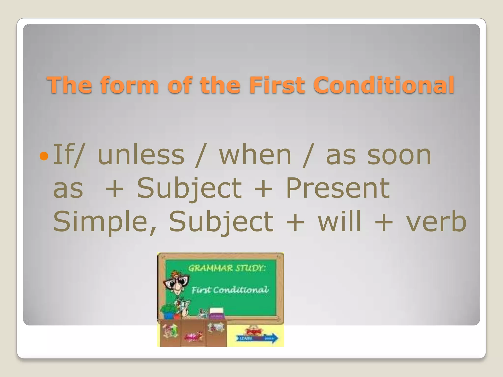 First conditional | PPT