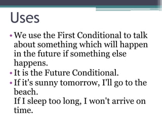 First conditional | PDF
