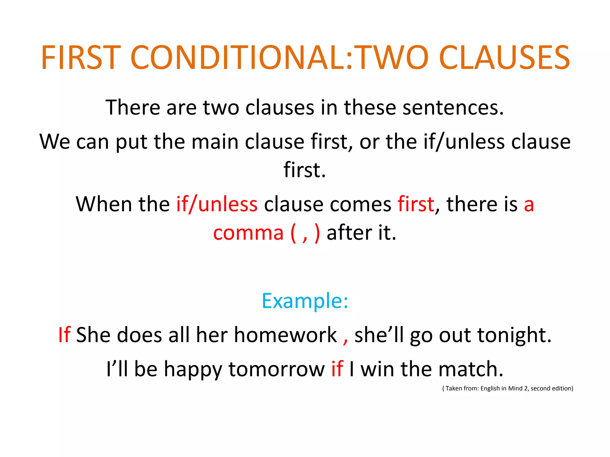 First conditional | PPTX