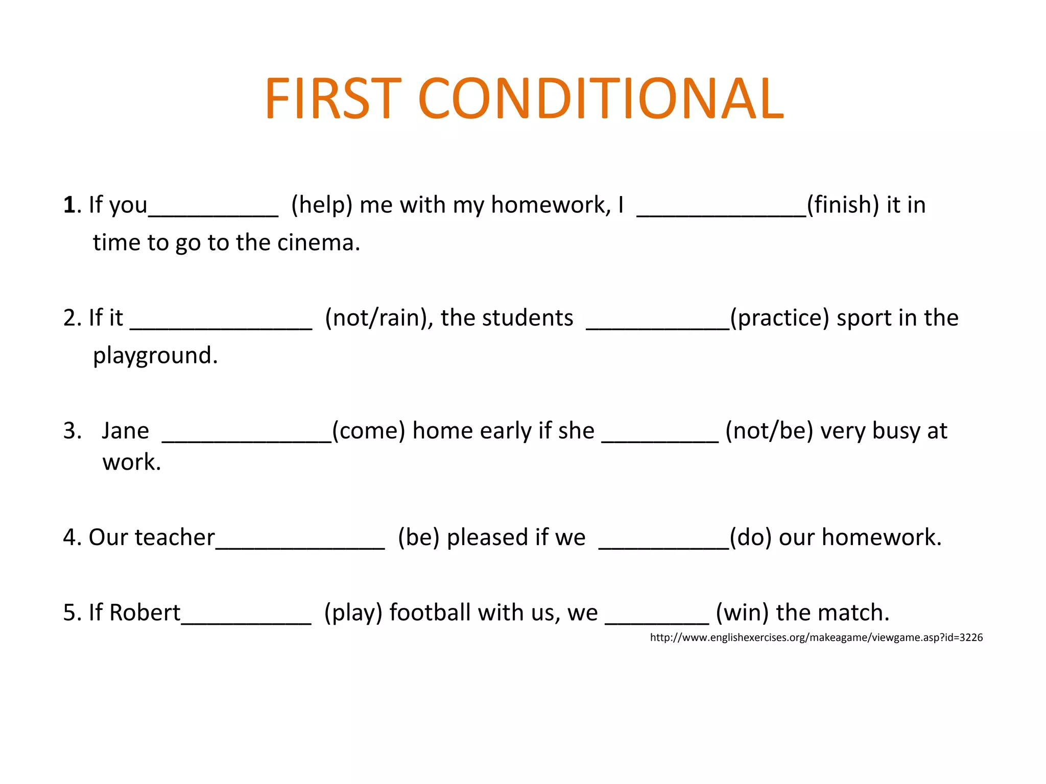 First conditional | PPTX