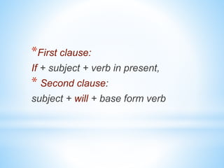 First conditional | PPTX